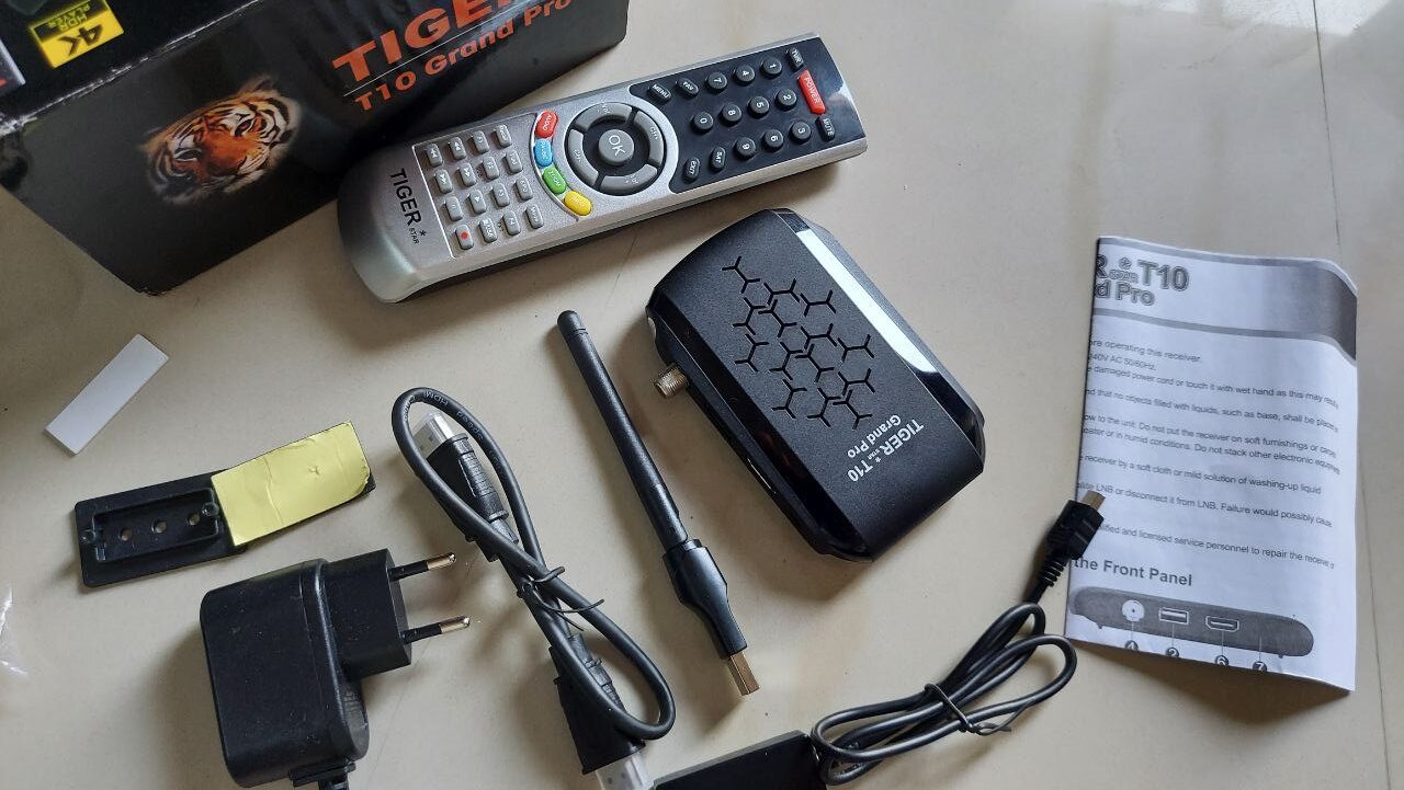 Tiger T10 GRAND PRO Digital Satellite Receiver with forever