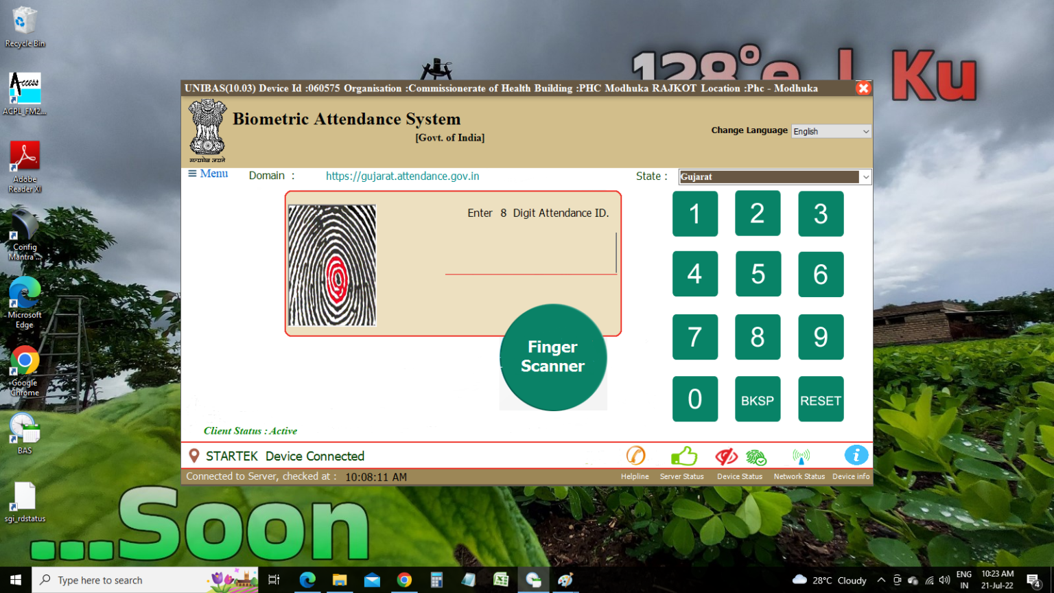 Biometric Attendance System (BAS) Installation of RD Service