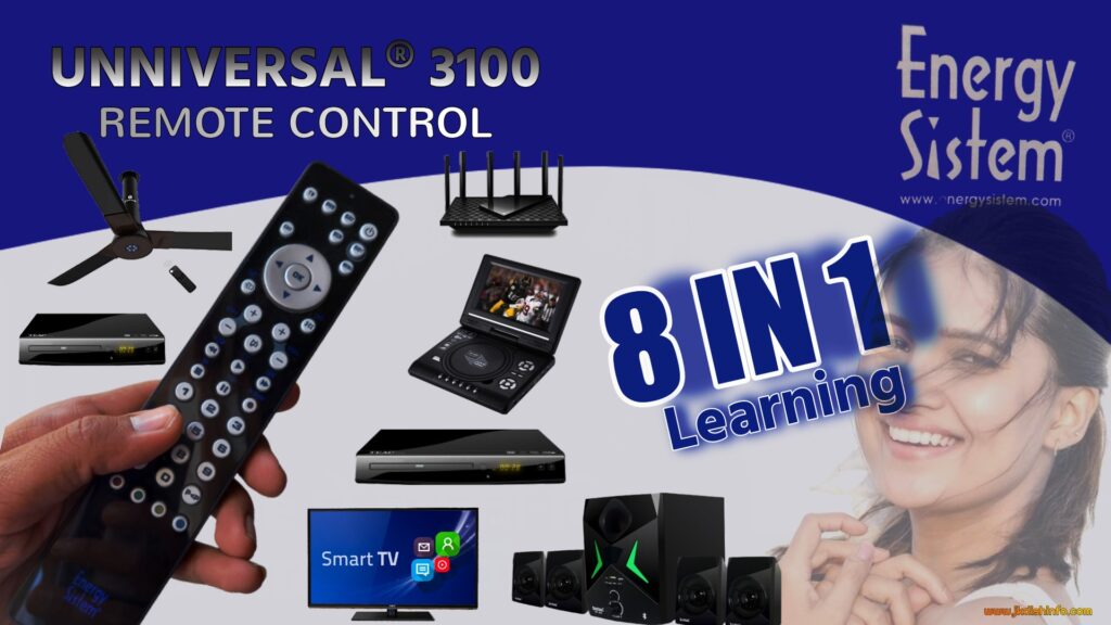 Universal 3100 learning zen remote control 8 IN 1 LEARNING